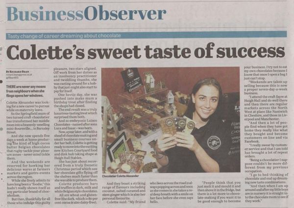 Sweet taste of success | Luisco Chocolate