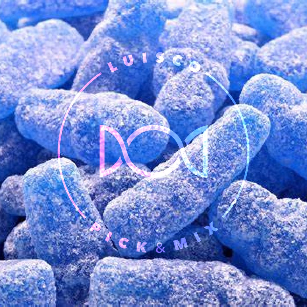 Fizzy Blue Raspberry Men | Luisco Chocolate