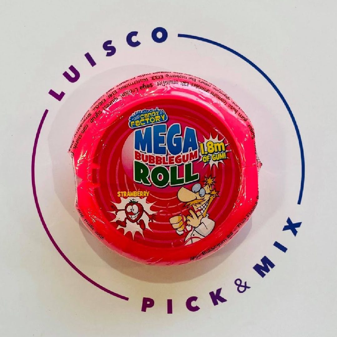 Mega Bubblegum Roll - Strawberry | Luisco Chocolate